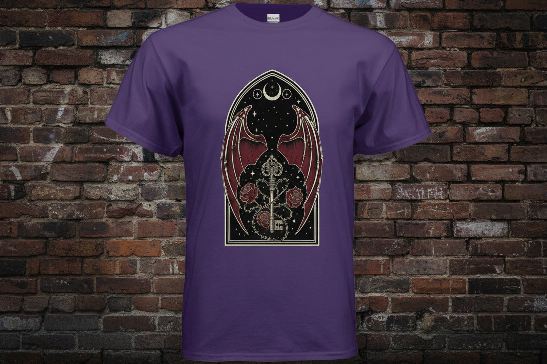 Gothic Rose Front Short Sleeve T-Shirt – Grave Attraction